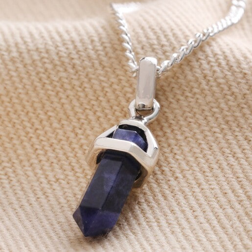 Lisa Angel Sodalite Crystal Necklace - Meaningful Gift - Bunka – Bunka