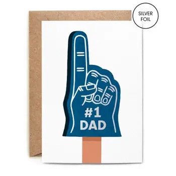 Folio #1 Dad Foam Finger Card – Bunka