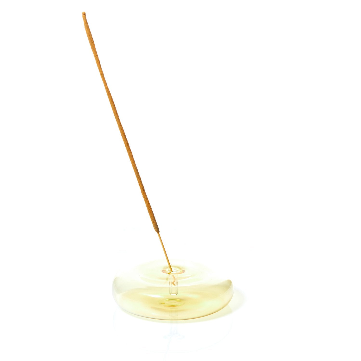 Maegen Dimple Glass Incense Holder -Yellow – Bunka