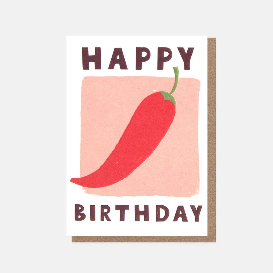 Caroline Gardner - Chilli Pepper Happy Birthday Card – Bunka