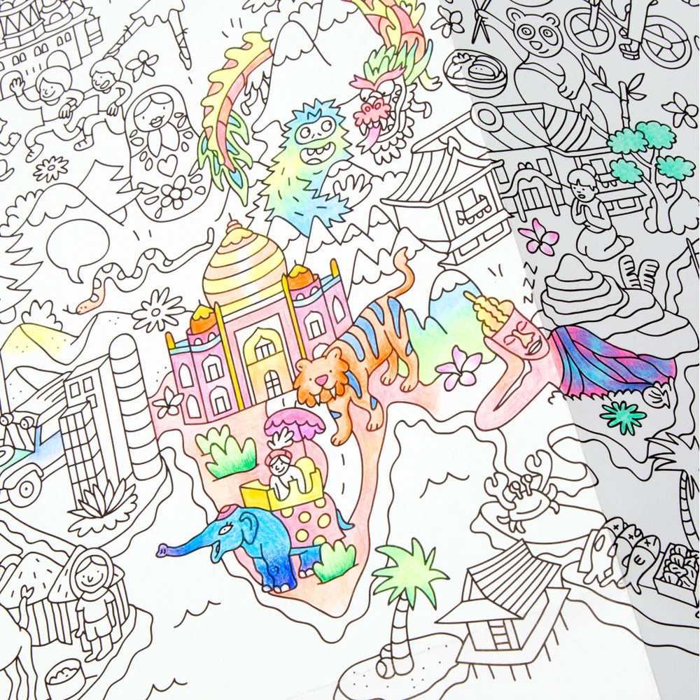 OMY - Giant Colouring Poster Atlas – Bunka