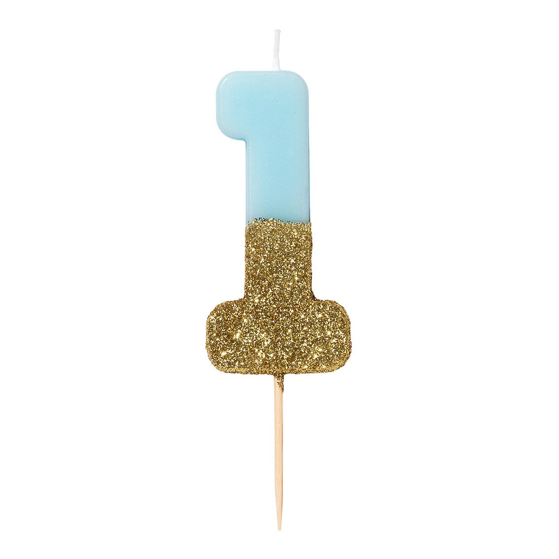 Talking Tables - Blue Glitter Number Candles – Bunka
