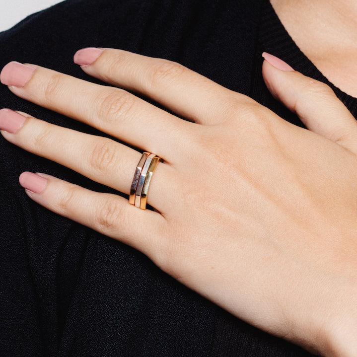 Matthew Calvin Octagon Bolt Ring - Silver – Bunka