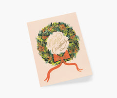 Rifle Paper - Christmas Wreath Card – Bunka